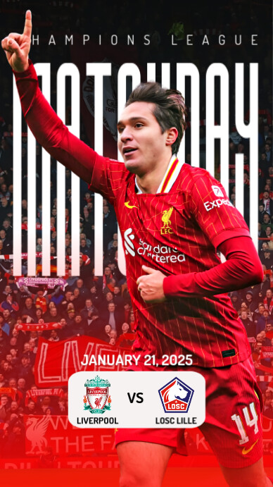 Football Matchday Instagram Story Design Template | PosterMyWall