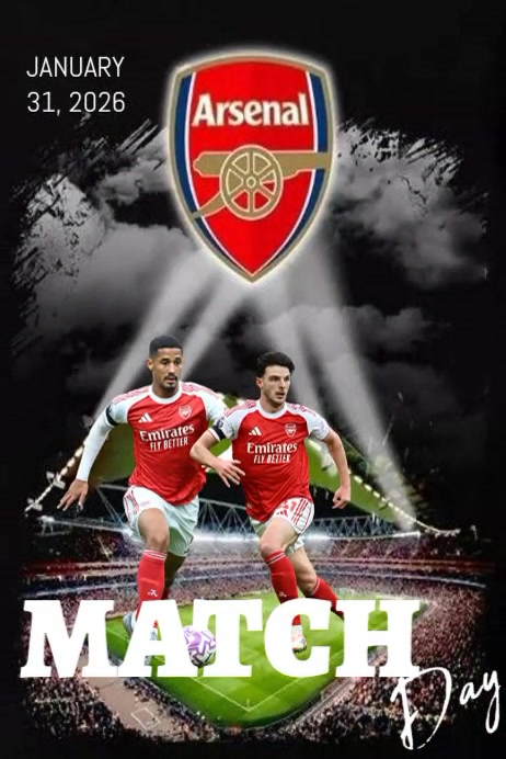 Football Matchday Poster Template | PosterMyWall