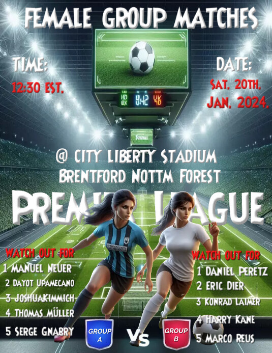 Football Matches Flyer Template | PosterMyWall