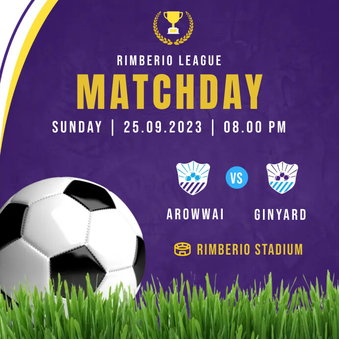 Copy of Football matches templates | PosterMyWall