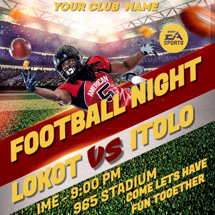 football night Template | PosterMyWall