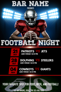Football Night Template | PosterMyWall