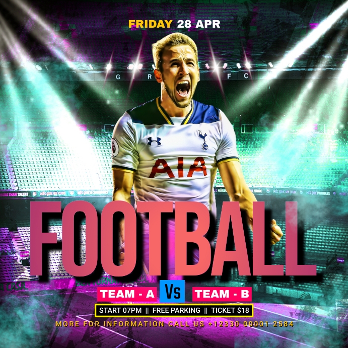 Football or soccer flyer Template | PosterMyWall