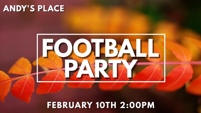 Football Party Template | PosterMyWall