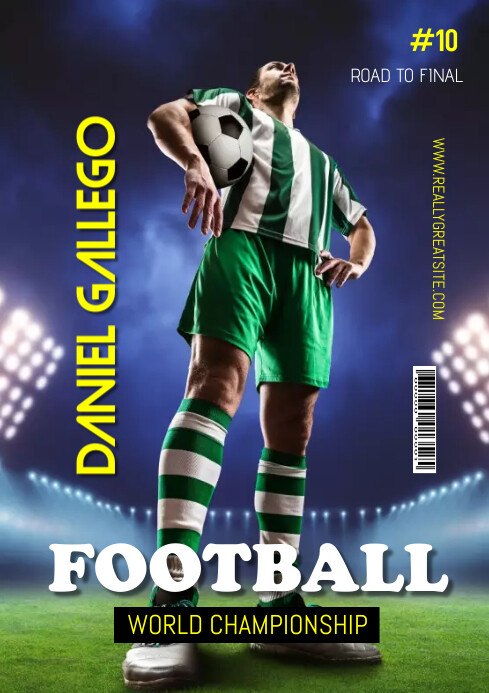 Football Player Templat | PosterMyWall