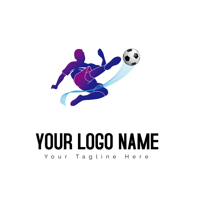 Football Player Logo Template | PosterMyWall