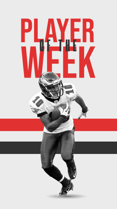 football player of the week poster Template | PosterMyWall