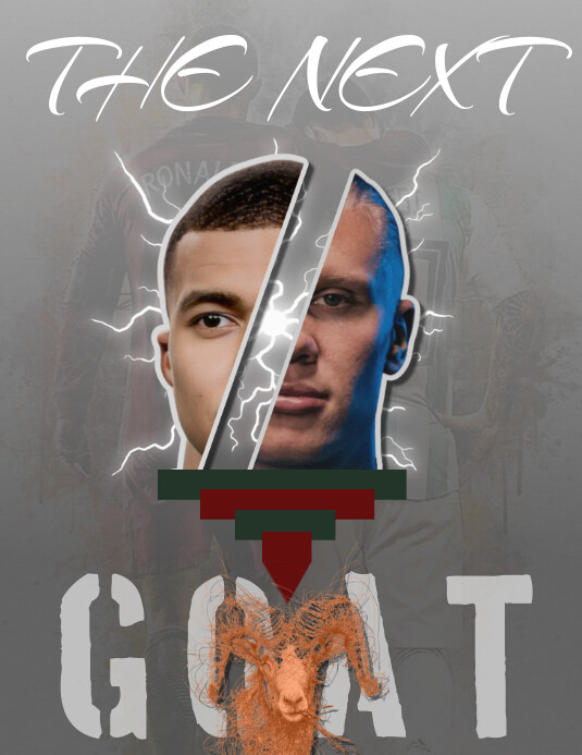 Football Player Poster Template | PosterMyWall