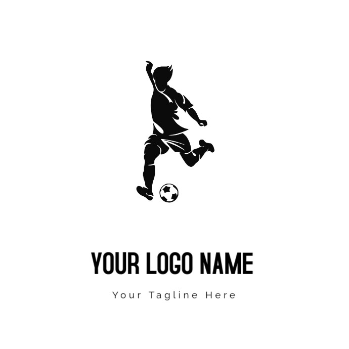 Football Player Wall Decal Sport Logo Template | PosterMyWall