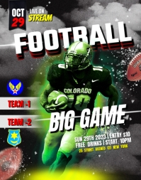 football poster ad design Template | PosterMyWall