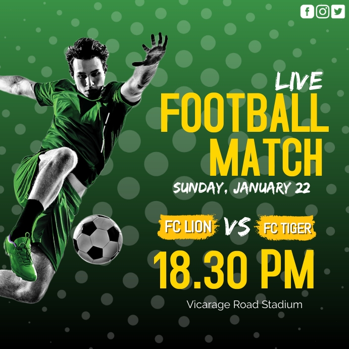 Football Poster and flyer Template | PosterMyWall