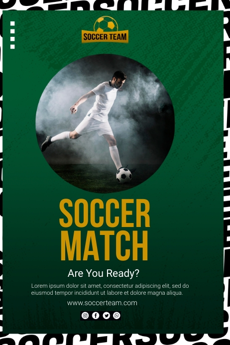 FOOTBALL POSTER BANNER TEMPLATE | PosterMyWall
