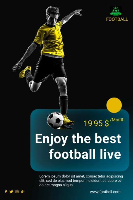 Templat Spanduk Poster Sepak Bola | PosterMyWall