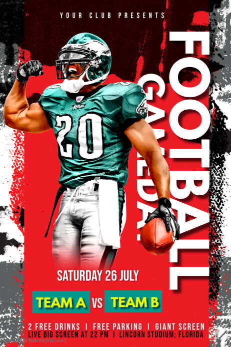 Copy of FOOTBALL POSTER | PosterMyWall
