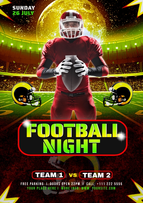 Copy of FOOTBALL POSTER | PosterMyWall