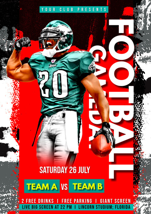 Copy of FOOTBALL POSTER | PosterMyWall