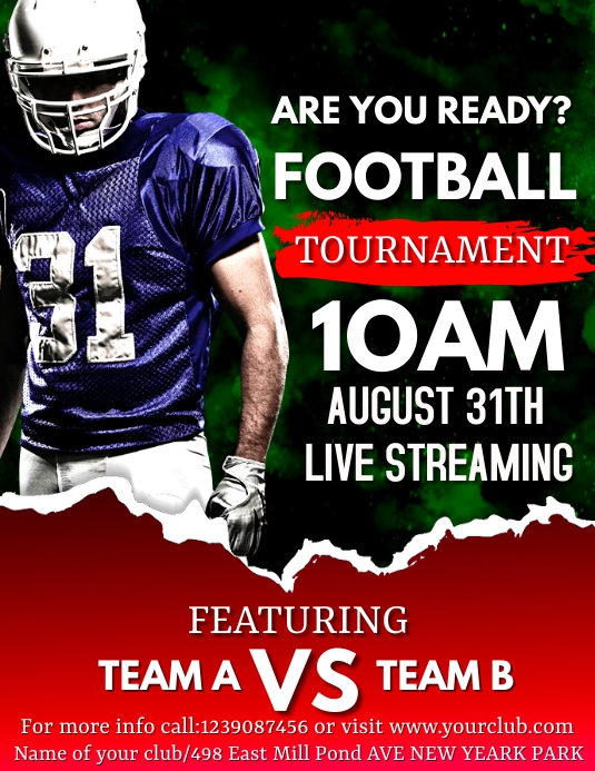 Copy of football poster | PosterMyWall