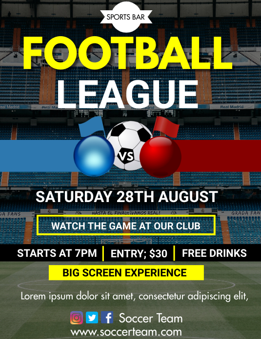 Copy of Football poster | PosterMyWall