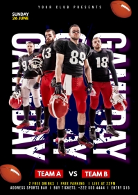 FOOTBALL POSTER Template | PosterMyWall