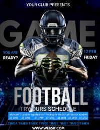 Football Poster schedule Template | PosterMyWall