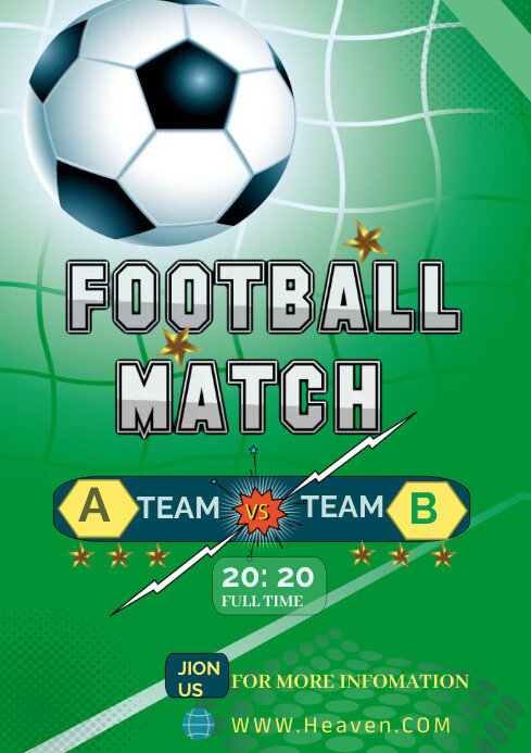 FOOTBALL POSTER Template | PosterMyWall