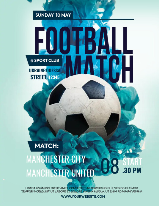 Football poster Template | PosterMyWall