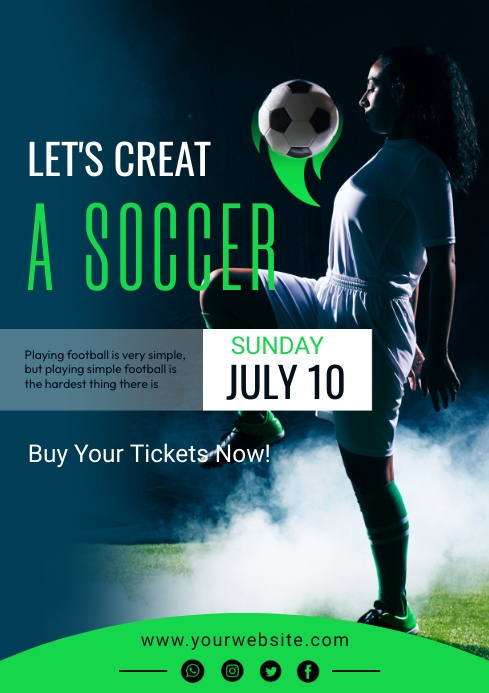 FOOTBALL POSTER Templat | PosterMyWall