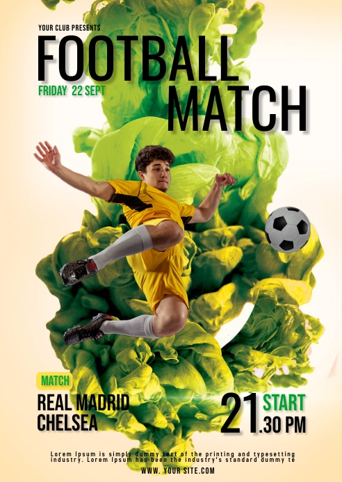 Copy of FOOTBALL POSTER | PosterMyWall