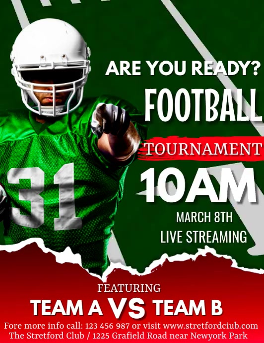 Copy of football poster | PosterMyWall