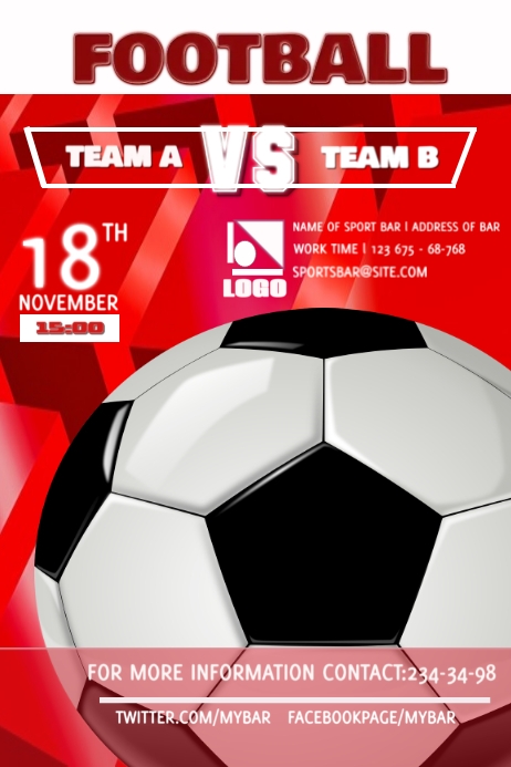 Football Poster event Template | PosterMyWall