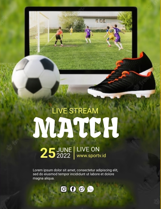 FOOTBALL POSTER FLAYER TEMPLATE | PosterMyWall