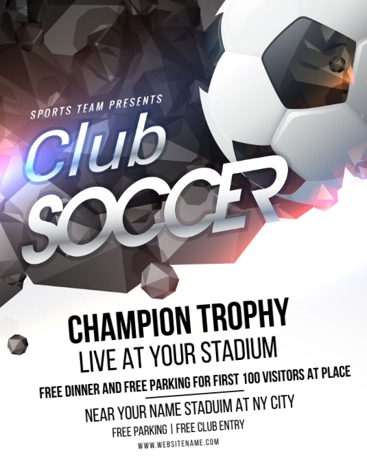 Copy of FOOTBALL POSTER FLAYER TEMPLATE | PosterMyWall