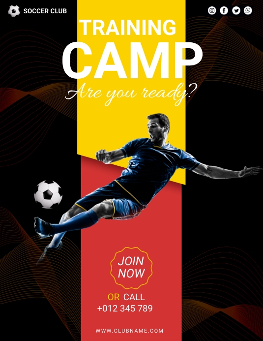 FOOTBALL POSTER FLAYER TEMPLATE | PosterMyWall