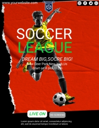 FOOTBALL POSTER FLAYER TEMPLATE | PosterMyWall