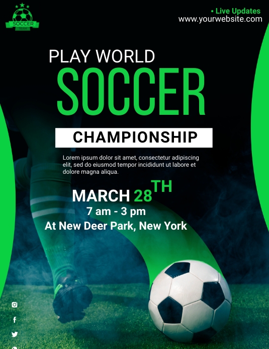 FOOTBALL POSTER FLAYER TEMPLATE | PosterMyWall