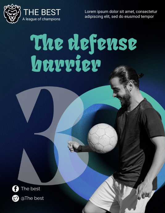 De Modèle de Flayer D'affiche de Football de | PosterMyWall