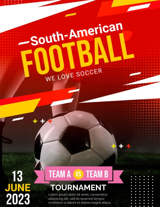 FOOTBALL POSTER FLAYER TEMPLATE | PosterMyWall