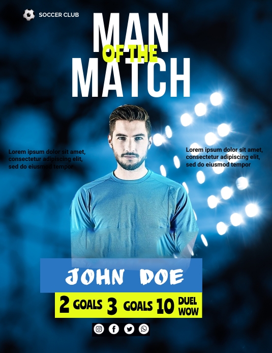 Copy of FOOTBALL POSTER FLAYER TEMPLATE | PosterMyWall