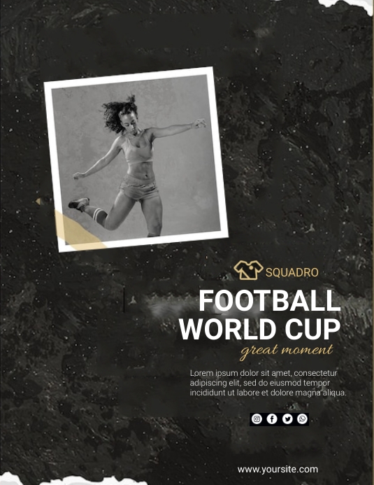 De Modèle de Flayer D'affiche de Football de | PosterMyWall