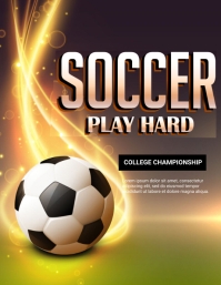 FOOTBALL POSTER FLAYER TEMPLATE | PosterMyWall