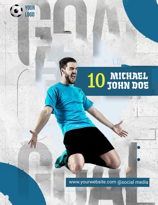 FOOTBALL POSTER FLAYER TEMPLATE | PosterMyWall