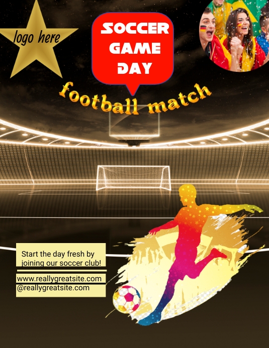 football poster flyer Template | PosterMyWall