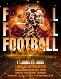 Football Poster Flyer Template | PosterMyWall