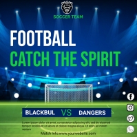 FOOTBALL POSTER INSTRAGRAM TEMPLATE | PosterMyWall