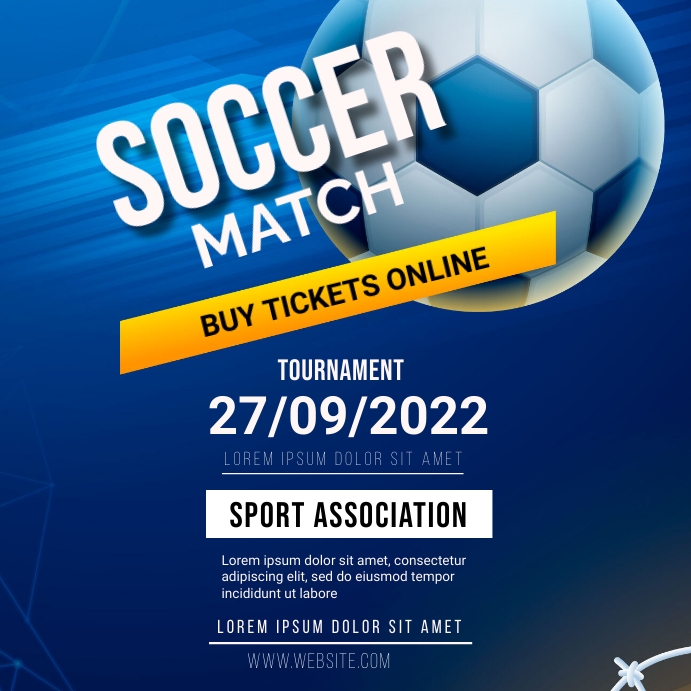 Copy of FOOTBALL POSTER INSTRAGRAM TEMPLATE | PosterMyWall