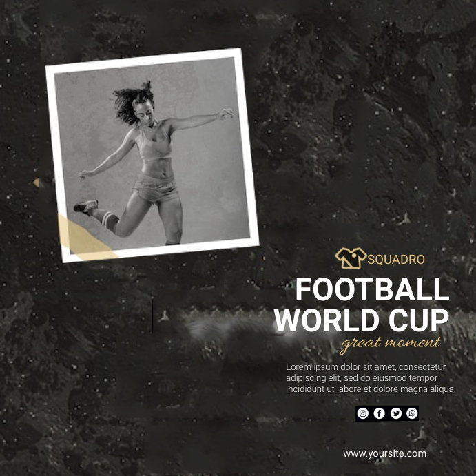 FOOTBALL POSTER INSTRAGRAM TEMPLATE | PosterMyWall