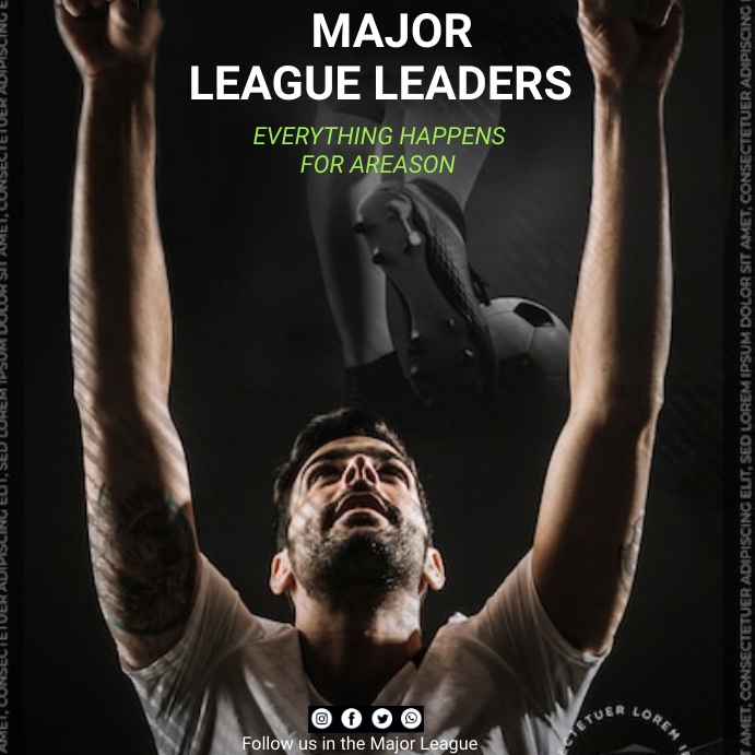 FOOTBALL POSTER INSTRAGRAM TEMPLATE | PosterMyWall