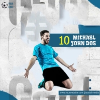 FOOTBALL POSTER INSTRAGRAM TEMPLATE | PosterMyWall