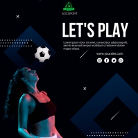 FOOTBALL POSTER INSTRAGRAM TEMPLATE | PosterMyWall