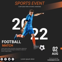 FOOTBALL POSTER INSTRAGRAM TEMPLATE | PosterMyWall